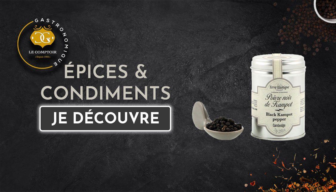 Épices & Condiments : Produits d'Exception - Vente en Ligne