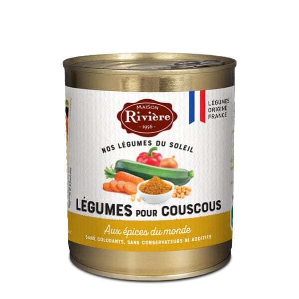 Légumes pour couscous en conserve - Maison Riviere - 350g/750g