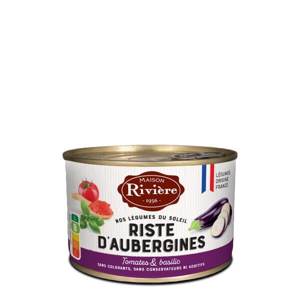 Riste d'aubergine - Maison Riviere - Conserve de 350 g / 750 g - Vente ...
